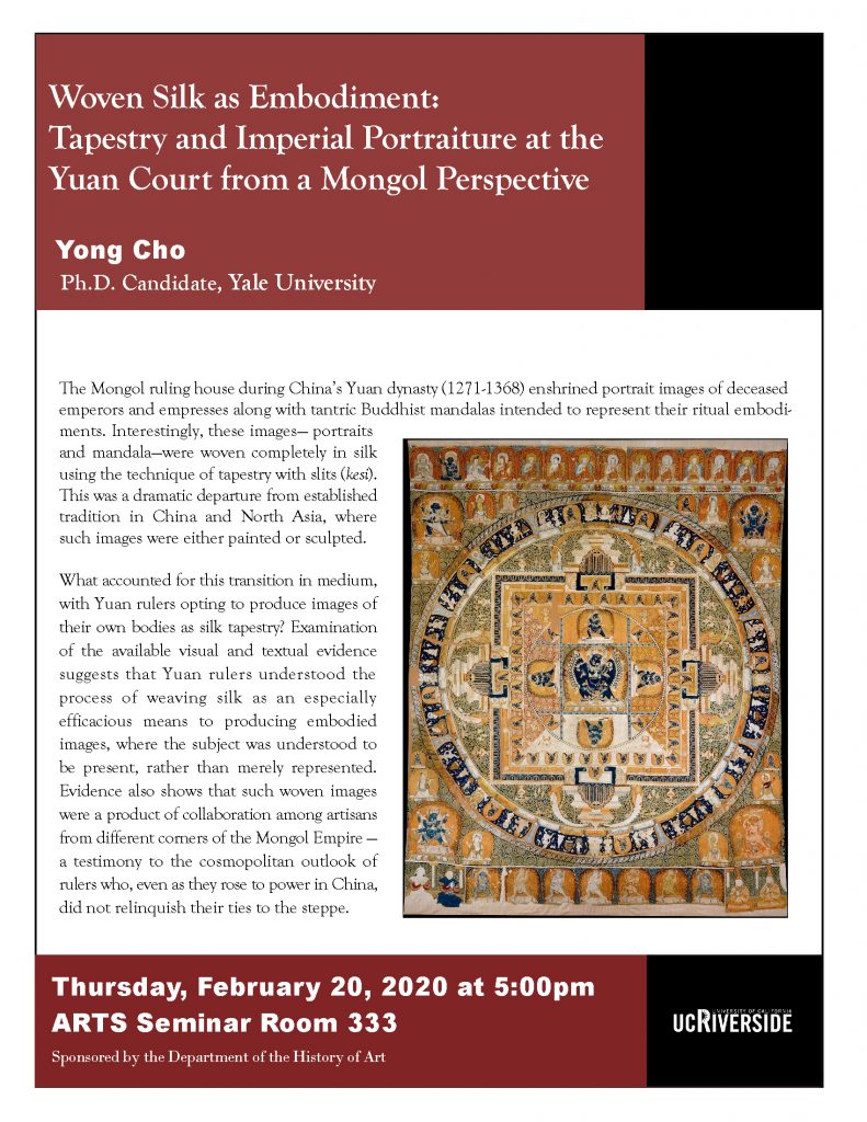 Woven Silk as Embodiment: Tapestry and Imperial Portraiture at the Yuan ...